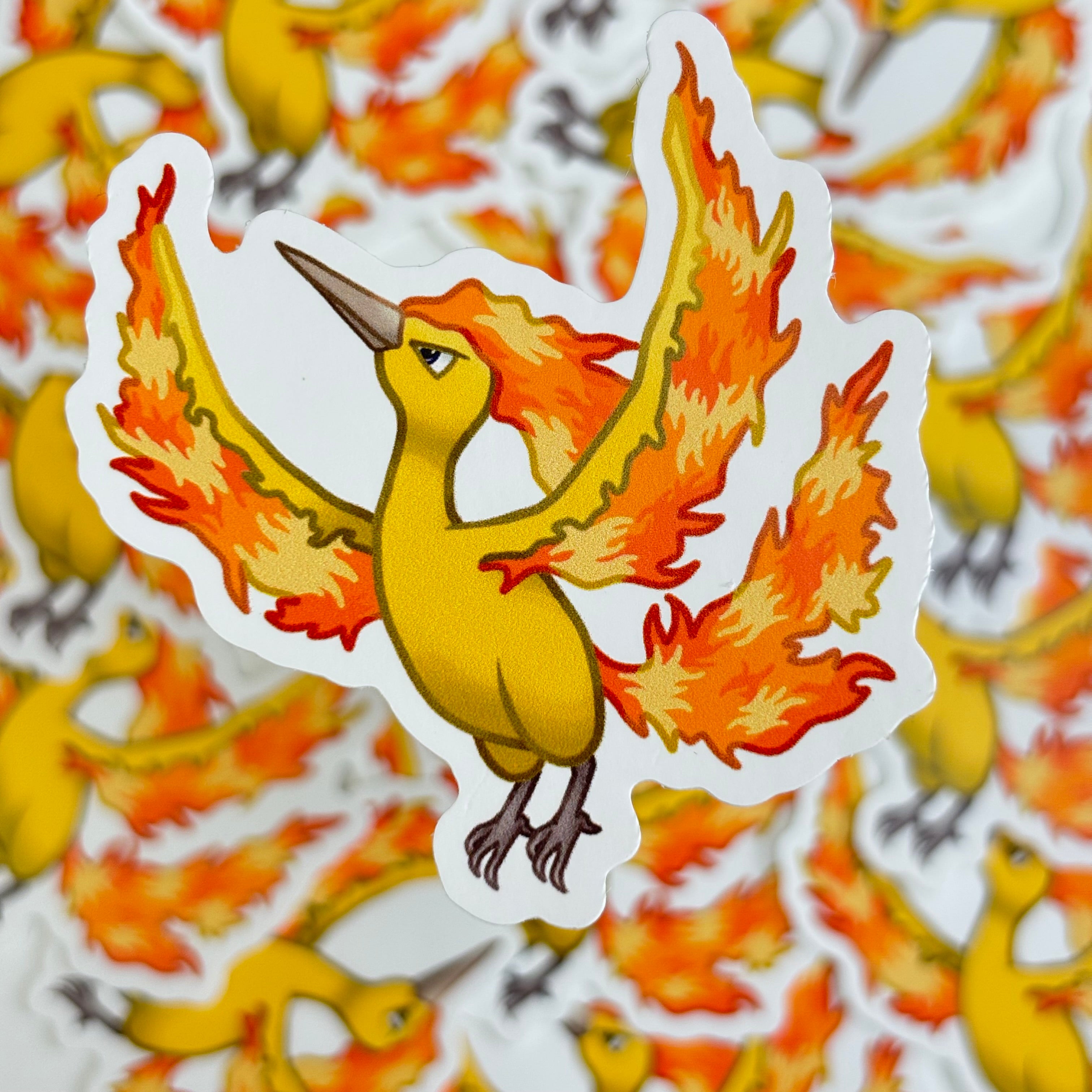 Fire Legendary Bird Vinyl Sticker – Chay Creations